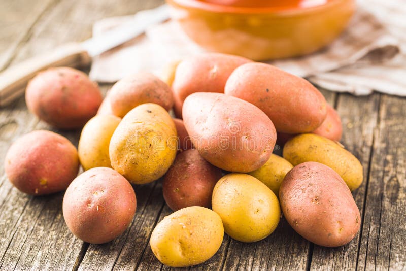 Fresh Potatoes. Raw Potatoes Stock Image - Image of farming, rural ...