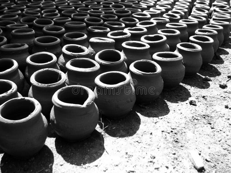 Fresh Pots stock image. Image of pots, composition, retro - 4403045
