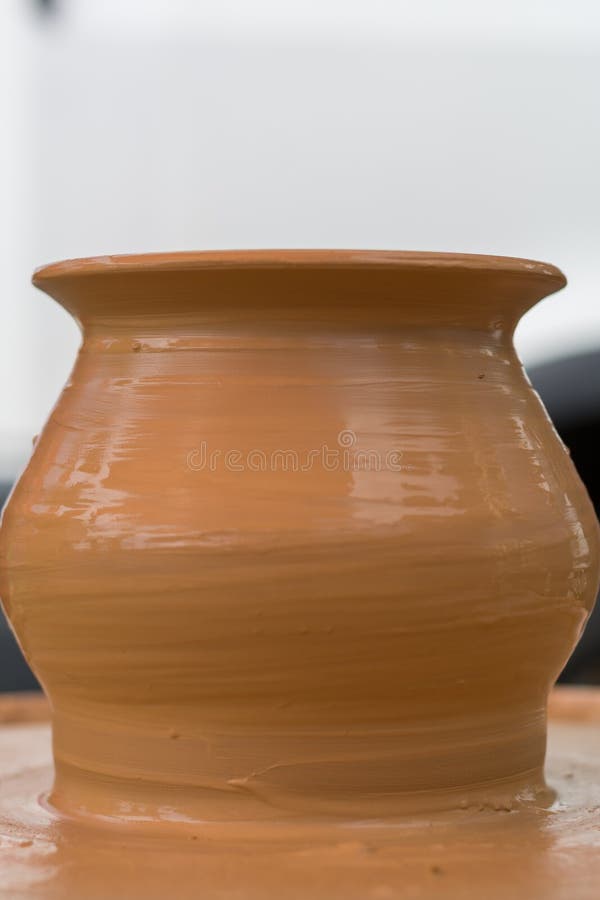 Fresh Pottery vessel stock photo. Image of lathe, crafts - 74338096