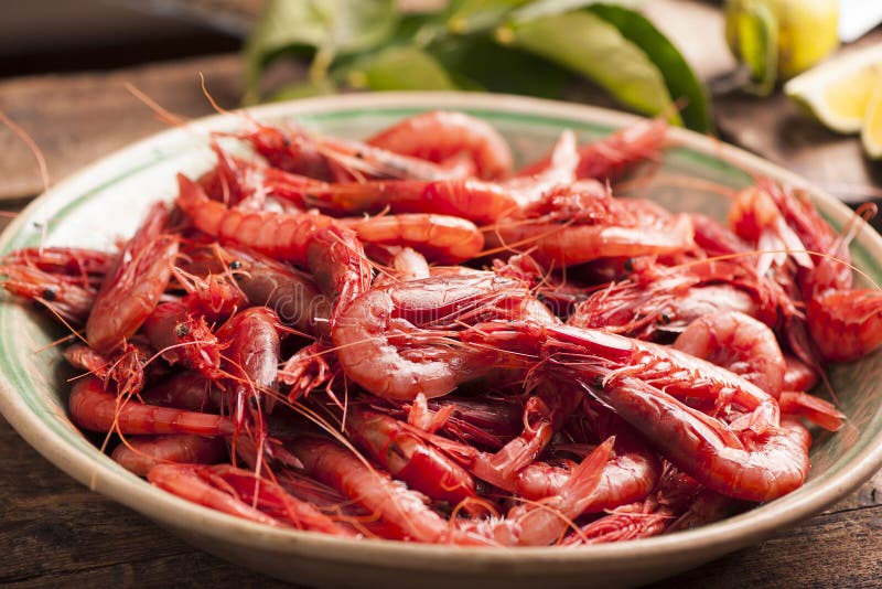Fresh Prawns from Mazara Del Vallo Close Up Stock Image - Image of cook ...