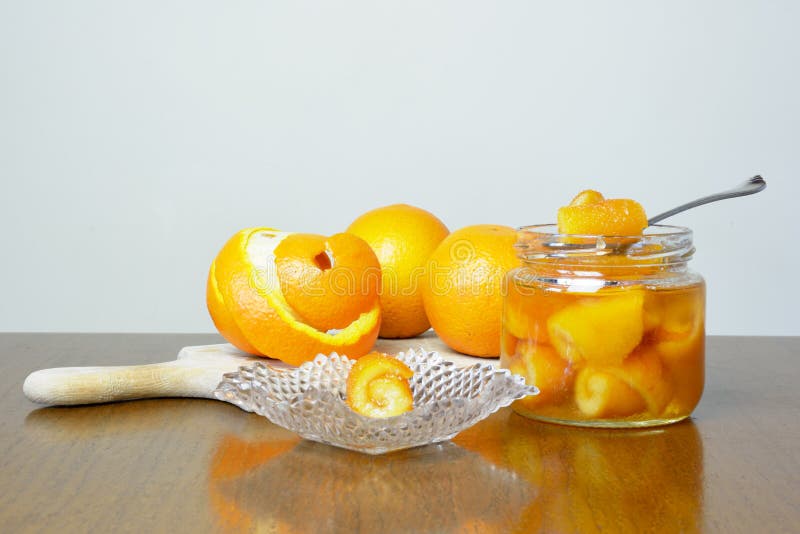 Fresh and Preserved Oranges Stock Image - Image of cool, board: 31140241