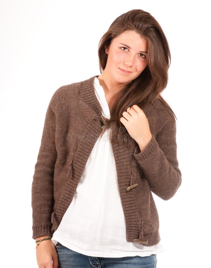 Fresh pretty girl stock photo. Image of brunette, hair - 29237862