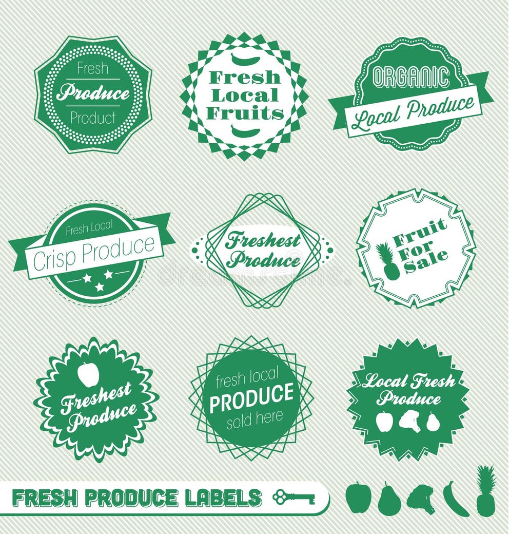 Produce Sticker Stock Illustrations – 14,711 Produce Sticker Stock ...