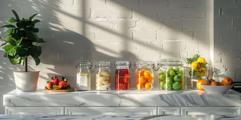 Fresh Produce and Plants on a Table Stock Image - Image of plants, blog ...