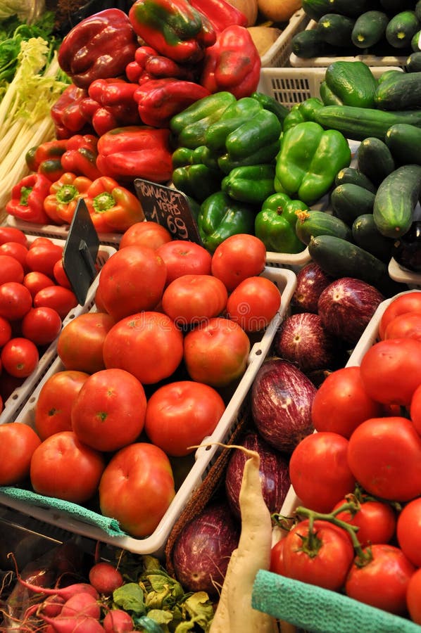 Fresh Produce for Sale at Market Stock Photo - Image of organic, sale ...