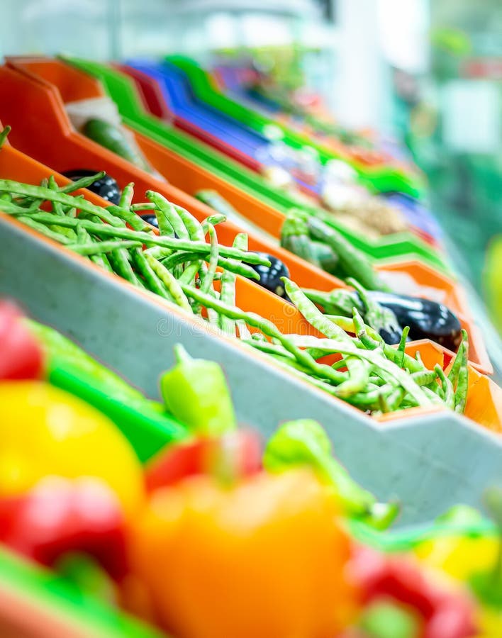 Fresh Produce in the Supermarket Vegetable Aisle Stock Photo - Image of ... Fresh Produce in the Supermarket Vegetable Aisle Stock Photo - Image of ...