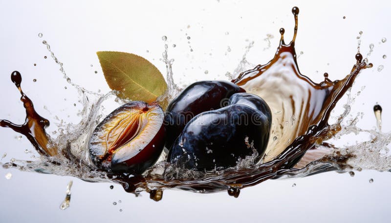 Fresh Prune a Few Slices and a Splash of Fresh Prune Juice Form a ...