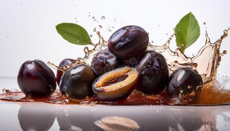 Fresh Prune a Few Slices and a Splash of Fresh Prune Juice Form a ...