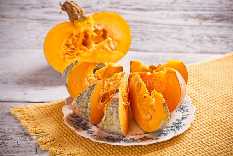 Fresh pumpkin slice stock photo. Image of holiday, halloween - 27729776