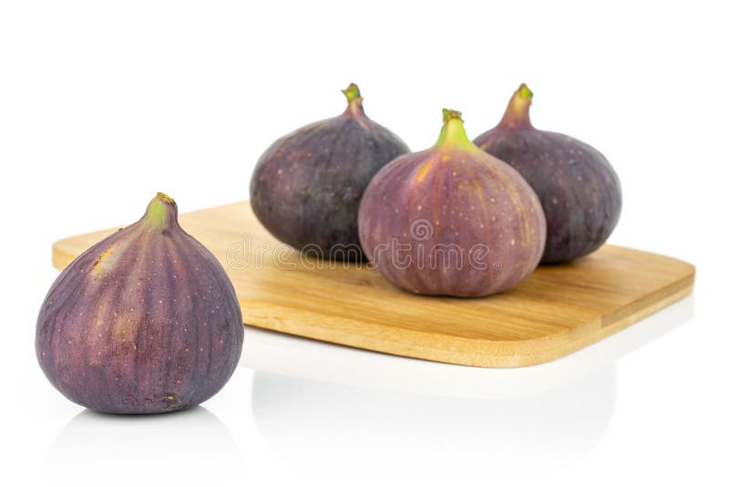 Fresh Purple Fig Isolated on White Stock Image - Image of food, exotic ...