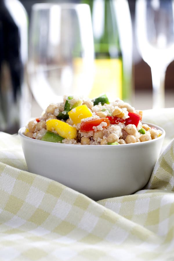 Fresh Quinoa Salad stock image. Image of chickpeas, vegetable - 23888007