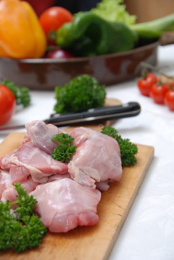 Fresh Raw Rabbit with Olive Oil, Rosemary, Peppers, Sea Salt and ...