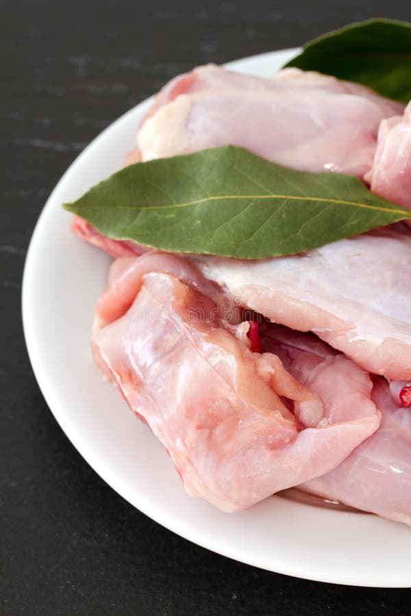 Fresh rabbit on plate stock photo. Image of rabbit, pink - 33966432