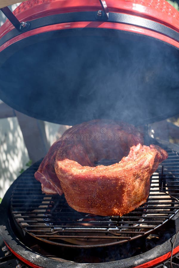 Fresh Rack of Raw Pork Spare Ribs Stock Photo - Image of herb, cook ...