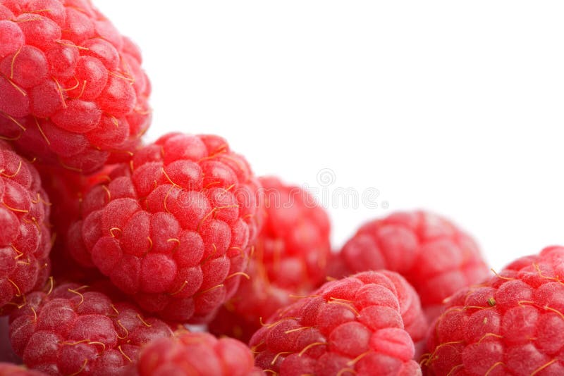 Vitamins. Summer Berries. Raspberries Background. Close Up, Top View ...