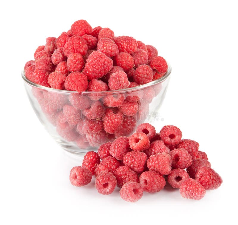 Fresh Raspberries in a Bowl Stock Photo - Image of dish, dessert: 25454258
