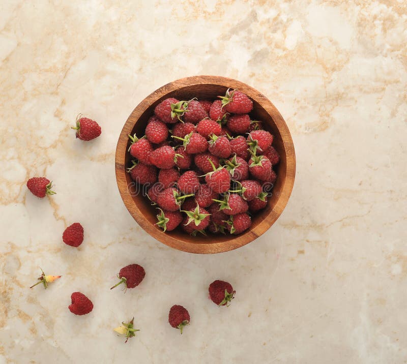 Fresh Raspberries with a Fruit Stem Stock Photo - Image of raspberries ...
