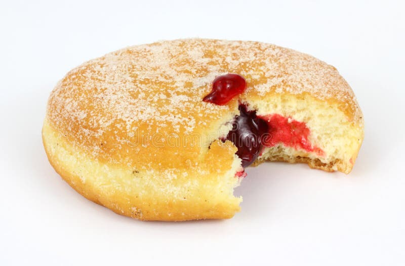 Fresh Raspberry Filled Donut Stock Photo - Image of dark, cooked: 24713650