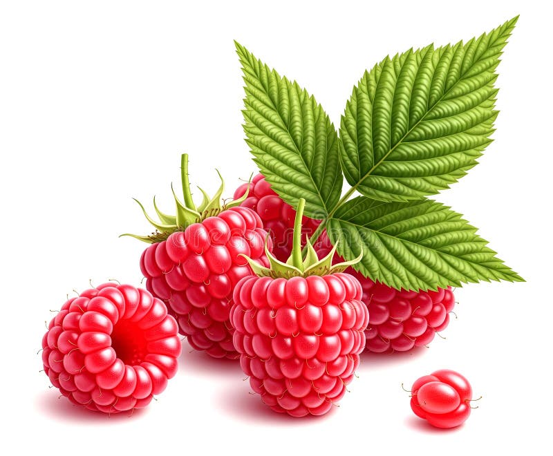 Fresh raspberry fruits stock photo. Image of evergreen - 386482378