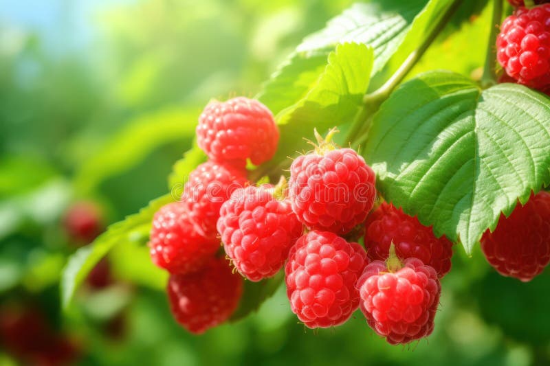Fresh Raspberry. Illustration AI Generative Stock Illustration ...