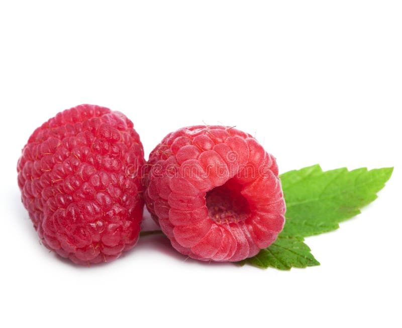 Fresh raspberry isolated stock photo. Image of dessert - 19977928