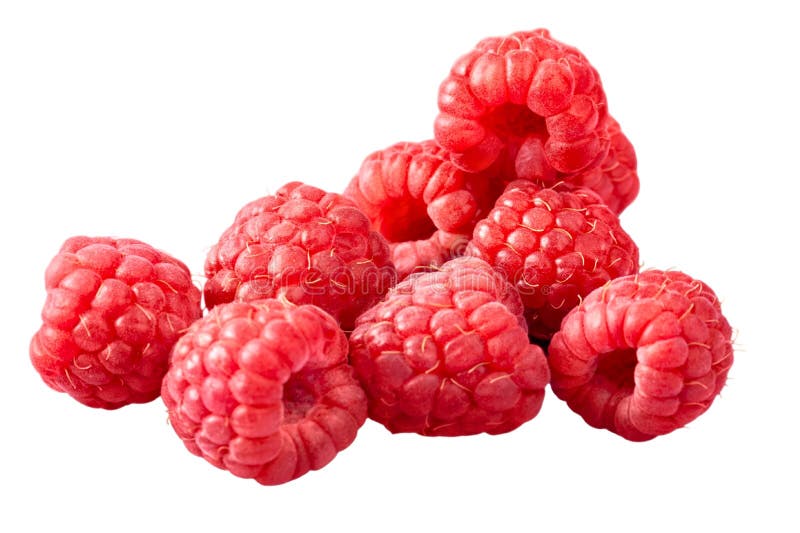 Fresh Raspberry Isolated on White Background Stock Image - Image of ...