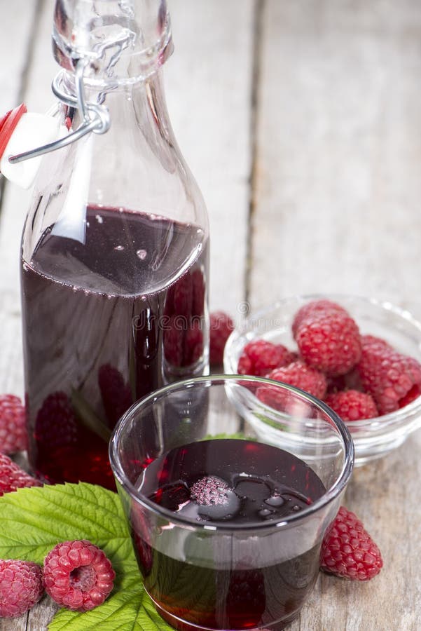 Fresh Raspberry Sirup stock photo. Image of selective - 47726294
