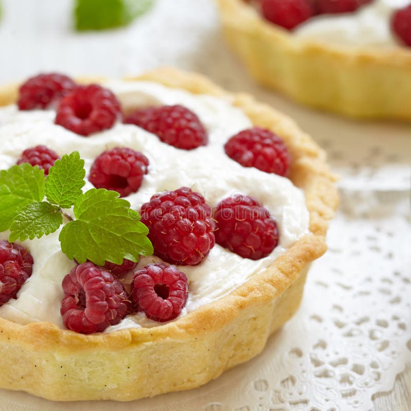 Fresh Raspberry Tart stock photo. Image of tartlet, berry - 36574014