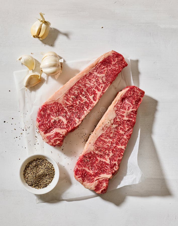 Fresh Raw Australian Wagyu Steak Stock Photo - Image of food, steak ...