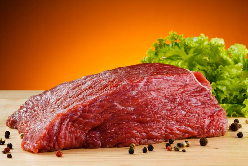 Fresh raw beef stock photo. Image of animal, lunch, juicy - 21113158