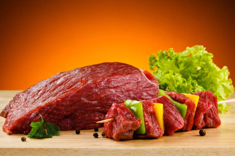 Fresh raw beef stock image. Image of animal, fillet, butcher - 21113185
