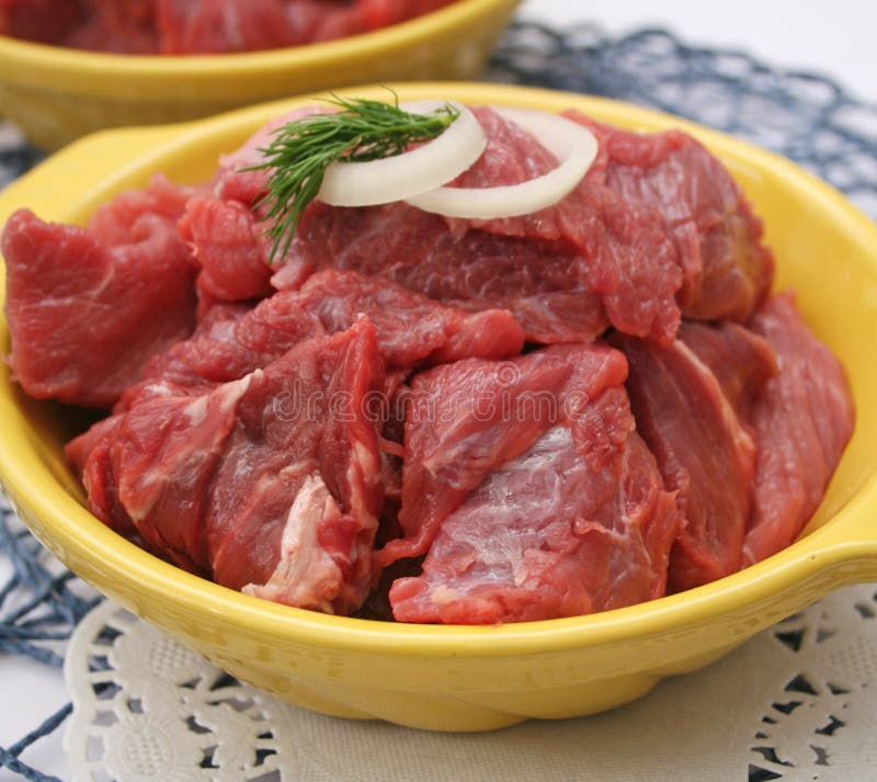Fresh raw beef stock image. Image of food, beef, goulash - 37199705