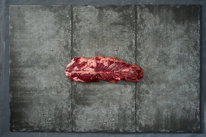 Fresh Raw Beef Cut on Gray Surface Stock Image - Image of textured ...