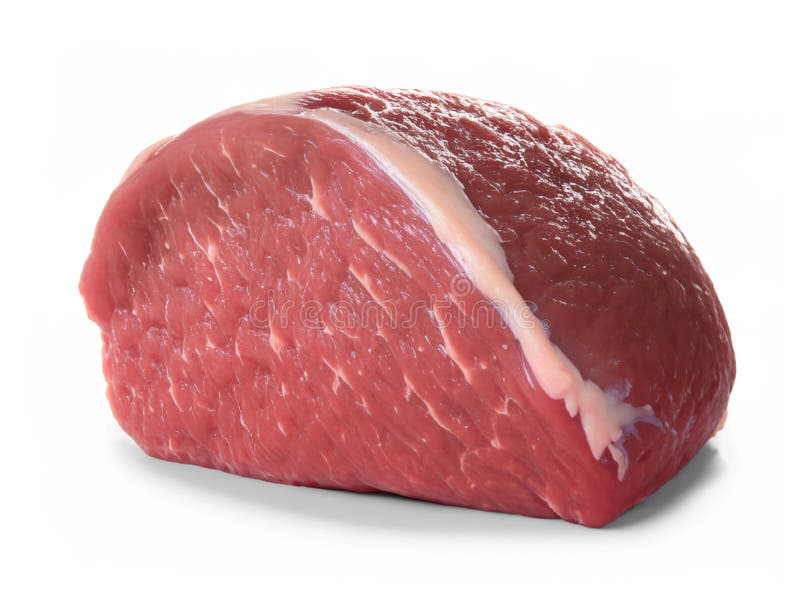 Fresh Raw Beef Meat Isolated on White Stock Image - Image of fresh ...