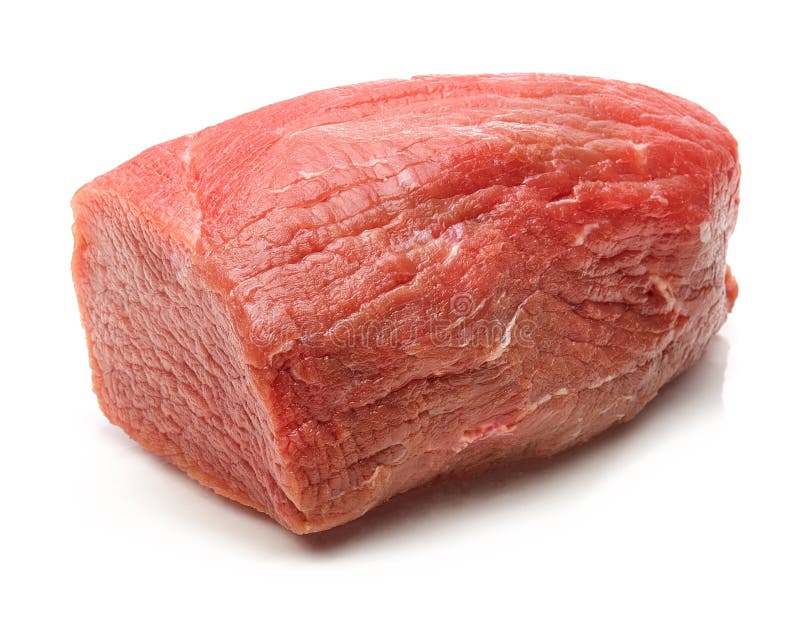 Raw Beef Meat Isolated on White Stock Photo - Image of beef, barbecue ...