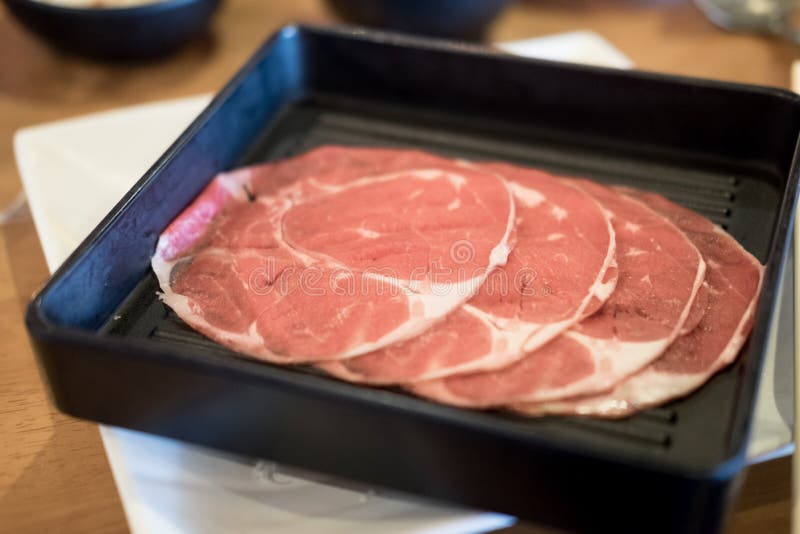 Fresh Raw Beef Slice for Grill Stock Photo - Image of cuisine, food ...