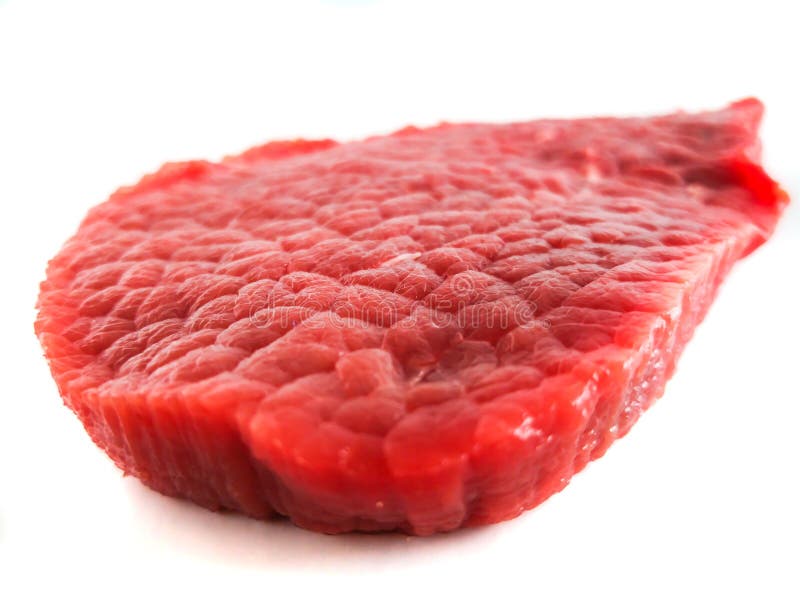 Fresh raw beef steak stock photo. Image of bloody, ingredient - 119132758