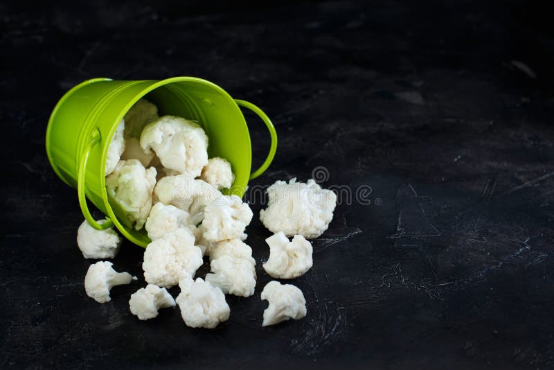Fresh raw cauliflower stock image. Image of health, fiber - 85770775