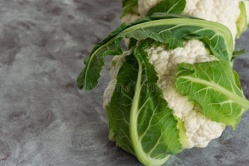 Fresh Raw Cauliflower, Vegetable Ingredient, Healthy Eating Concept ...