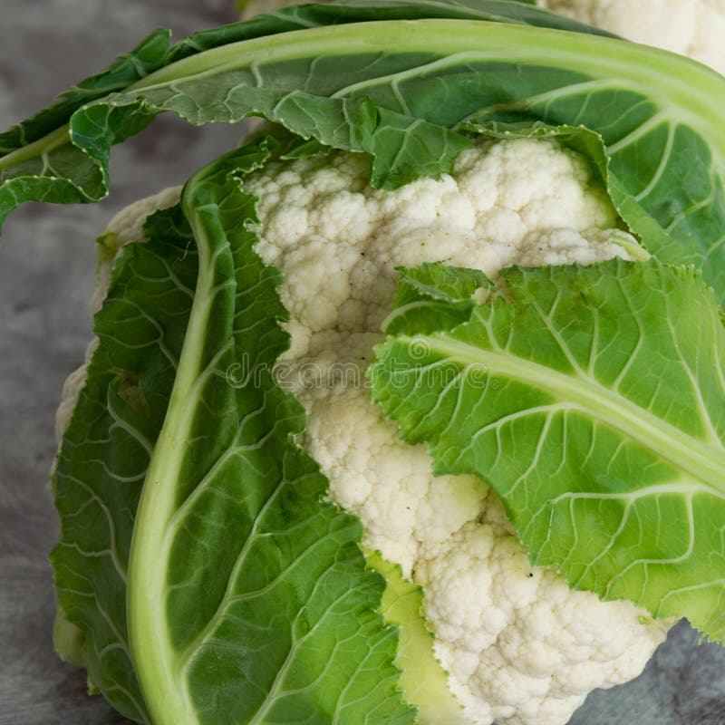 Fresh Raw Cauliflower, Vegetable Ingredient, Healthy Eating Concept ...