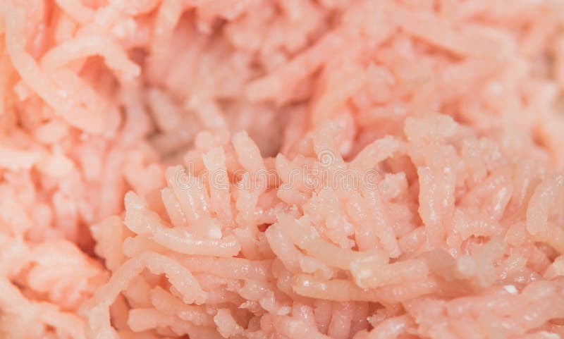 Chicken Forcemeat with Ingredients for Cutlet on a Kitchen Table Stock ...