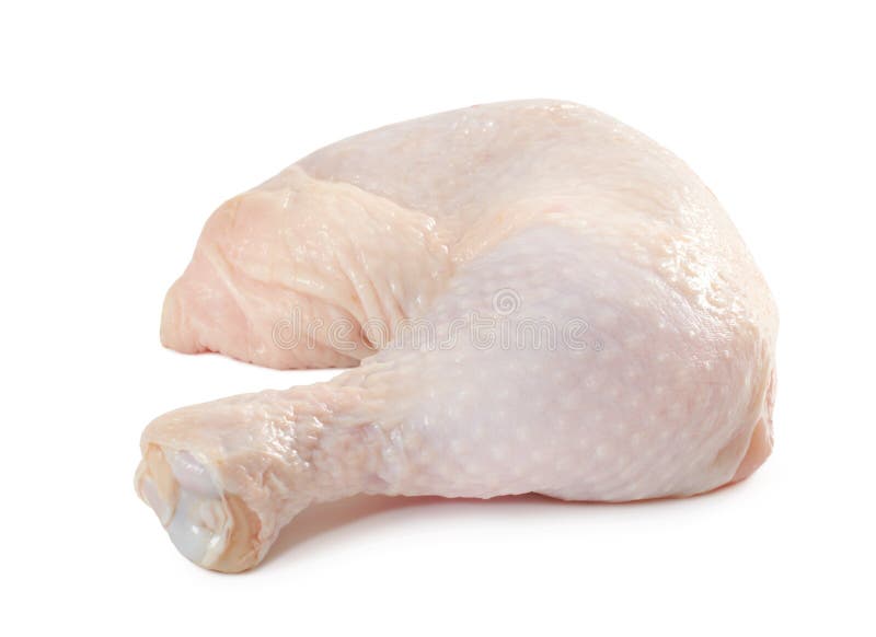 Fresh raw chicken leg stock image. Image of animal, cooking - 13617803