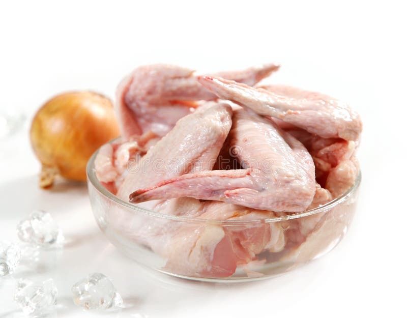 Fresh raw chicken wings stock photo. Image of bowl, meal - 24129974