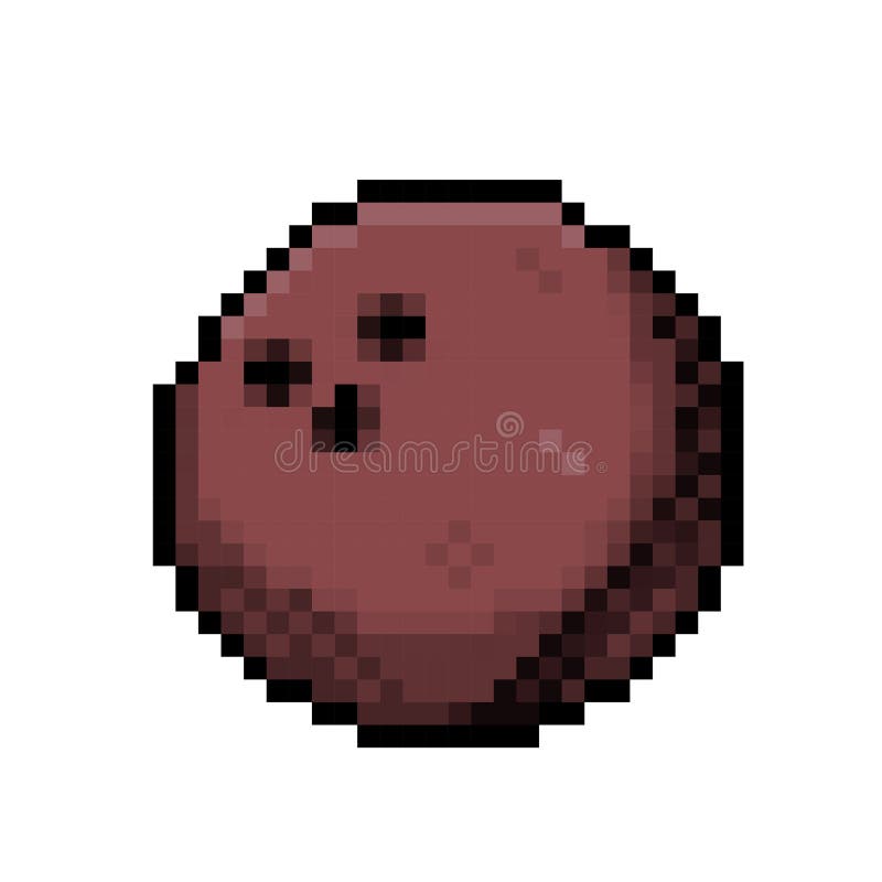 Raw Coconut Fruit Pixel Art Vector Stock Vector - Illustration of bits ...