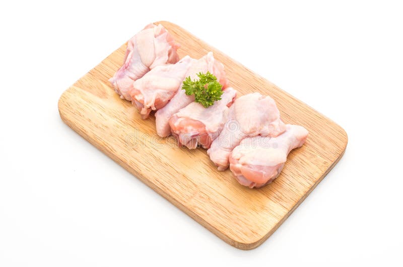 Fresh Raw Drumstick of Chicken Wing Stock Photo - Image of healthy ...