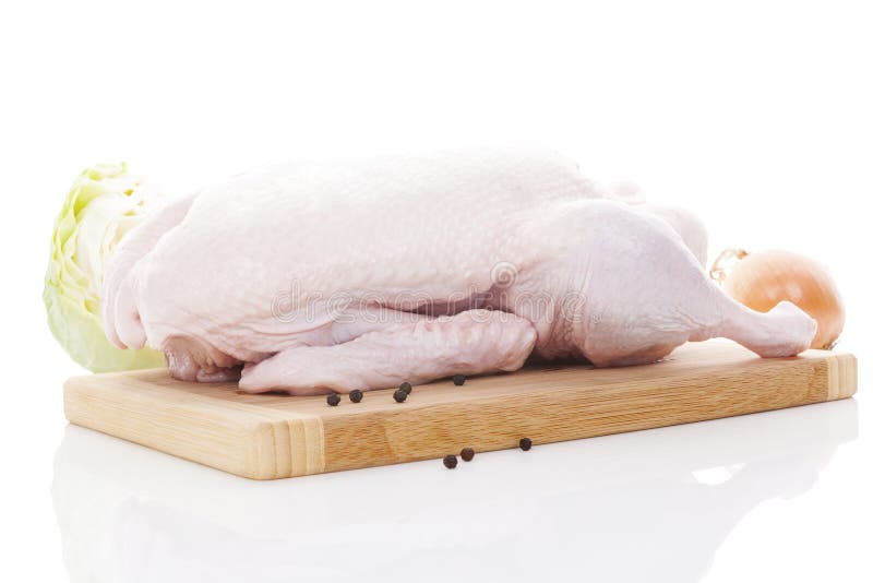 Fresh raw duck on white. stock image. Image of animal - 65863355