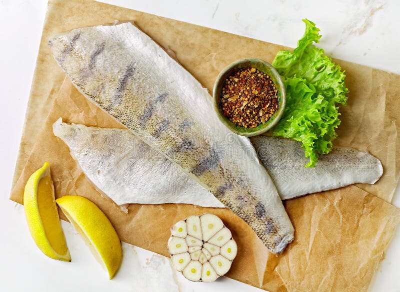 Fresh raw fish fillet stock photo. Image of food, bowl - 80045244