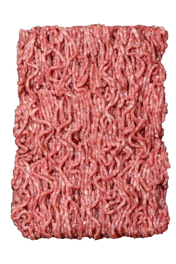 Fresh Raw Ground Minced Beef with Salt and Spices Stock Image - Image ...
