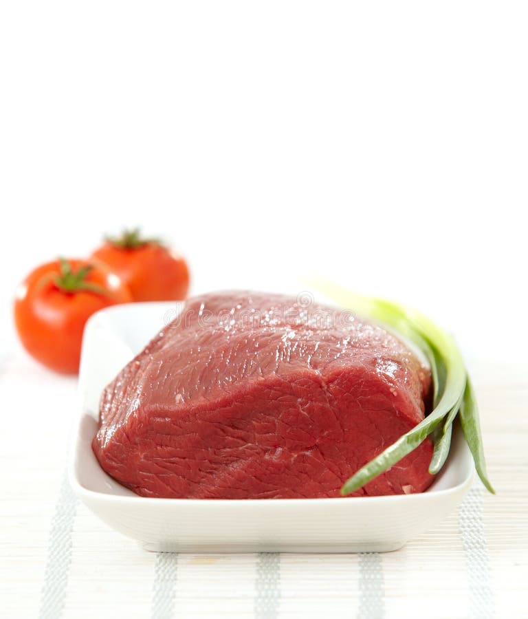 Fresh raw meat stock image. Image of nutrition, piece - 18730489