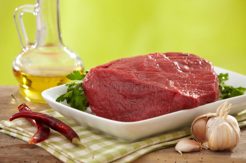 Fresh raw meat stock photo. Image of food, tenderloin - 18979010